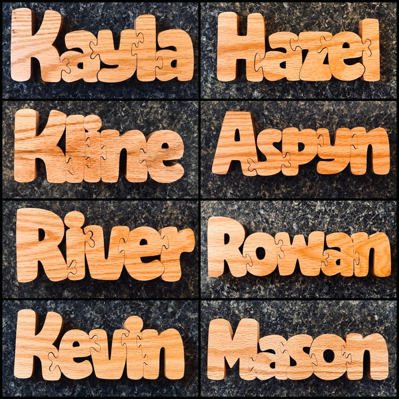 Custom Name Puzzle Pattern, Scroll Saw, Cricut, Glowforge, Cnc, Laser ...