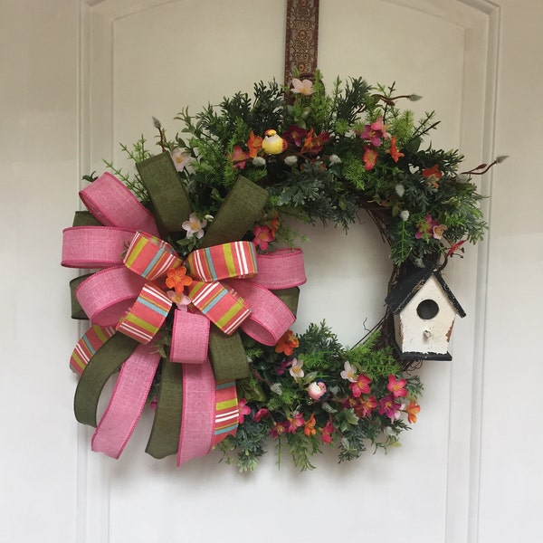 Birdhouse Wreath - Etsy