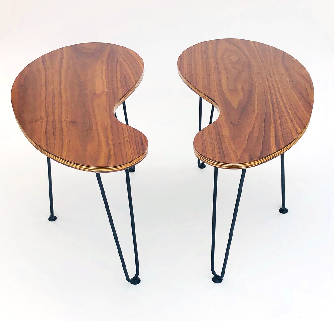 Midcentury Modern Amoeba Atomic Side Tables Set of 2 Retro Atomic ...
