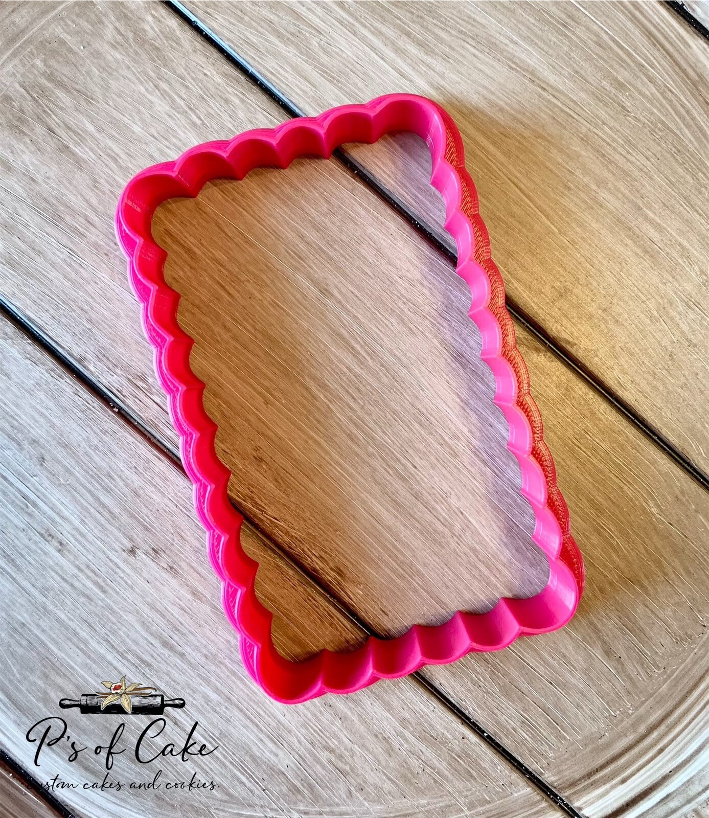 Scalloped Rectangle Cookie Cutter - Etsy UK