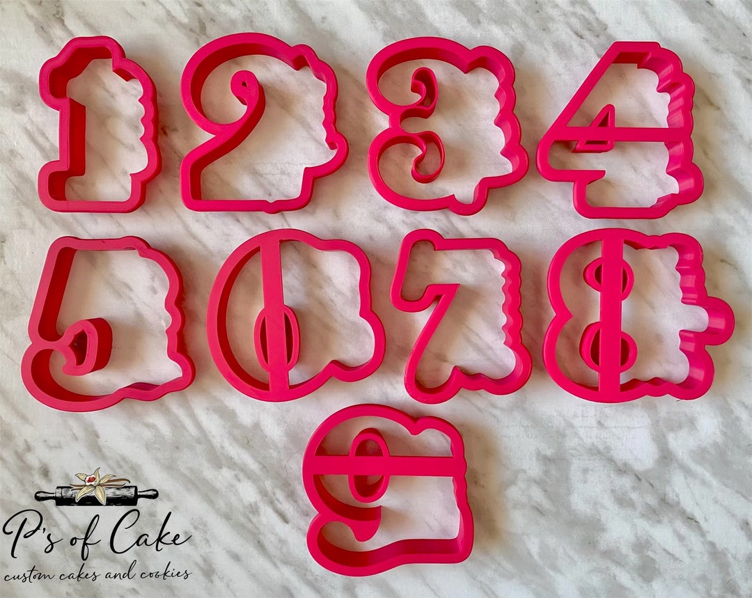 Lettered Number Cookie Cutters - Etsy