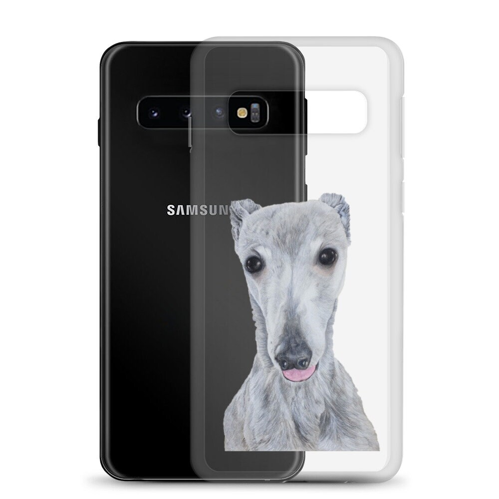 Italian Greyhound Samsung Phone Case, Original Colored Pencil Artwork ...