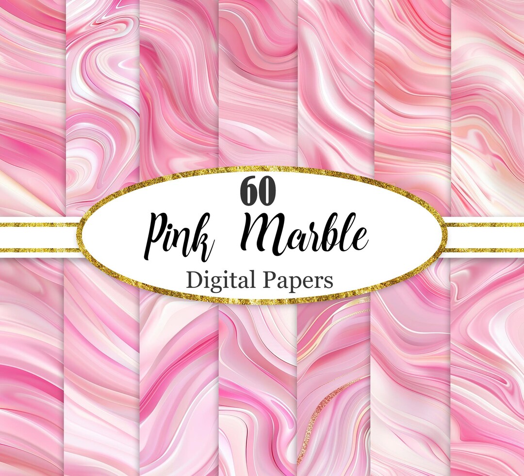 Pink Marble Digital Paper, Marble Background, Pastel Pink Texture ...