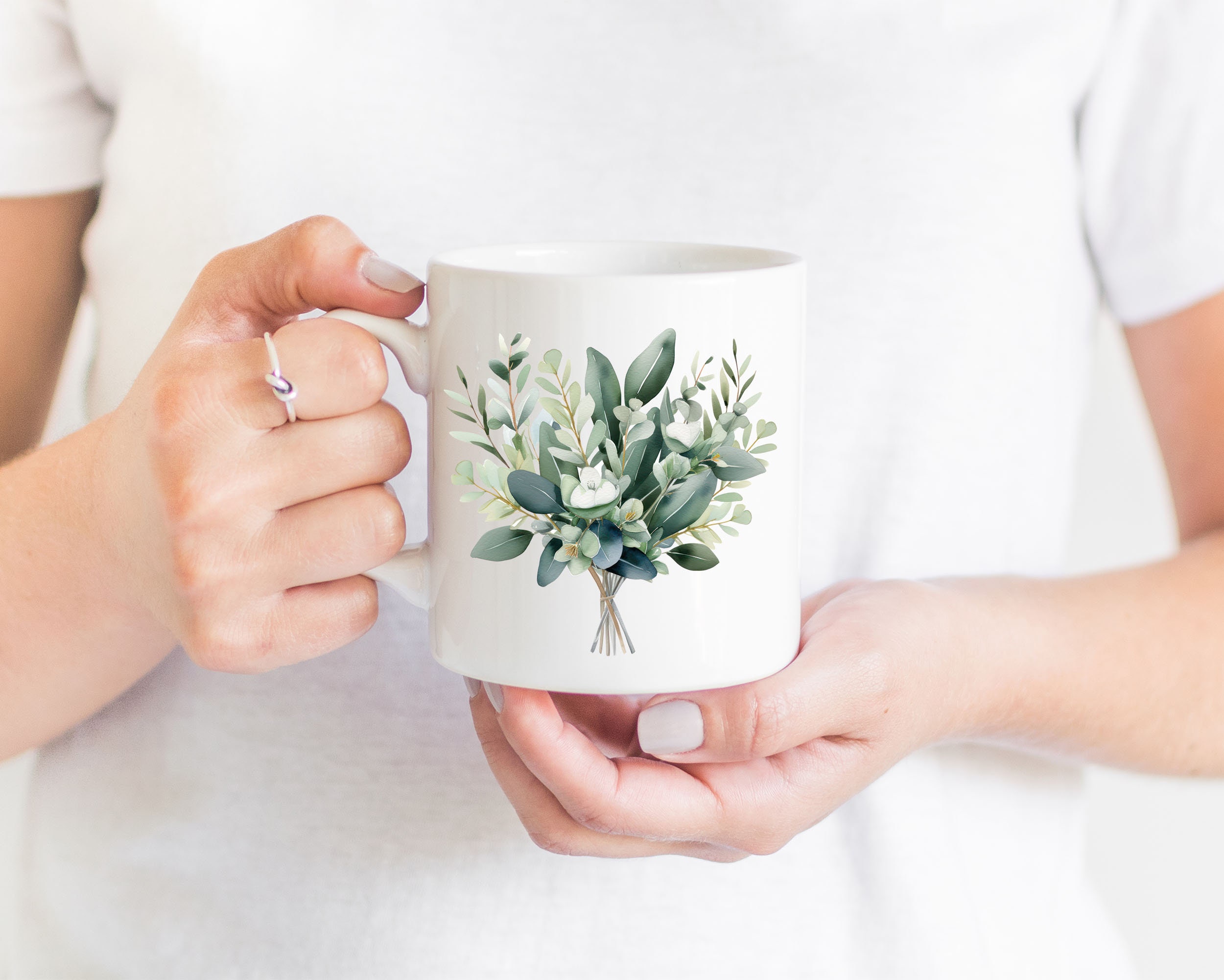 Eucalyptus PNG, Watercolor Eucalyptus Clipart Bundle, Greenery Clipart ...