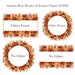 Autumn Rose Border Clipart, Watercolor Rose Border PNG Bundle, Flower ...