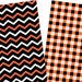 Orange and Black Digital Paper, Orange Background, Black Texture ...