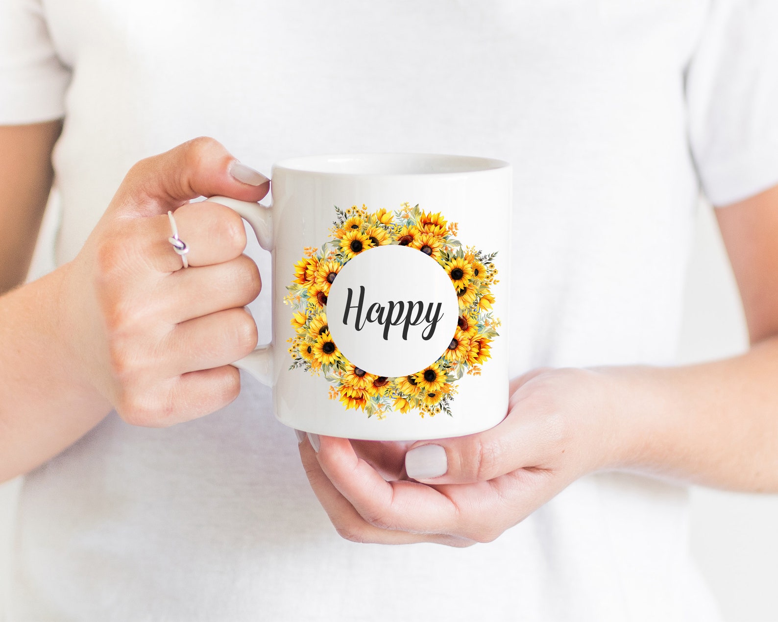 Sunflower Borders Clipart, Watercolor Sunflower Frame Clipart, Flower ...