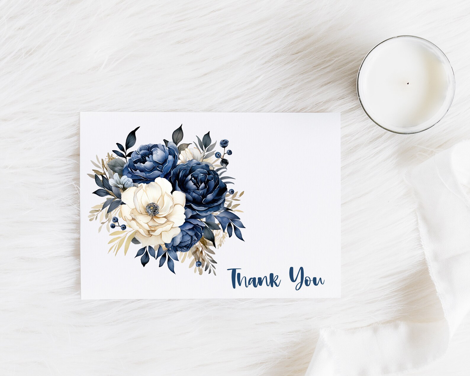 Indigo Blue White Flower PNG, Watercolor Blue Floral Clipart Bundle ...