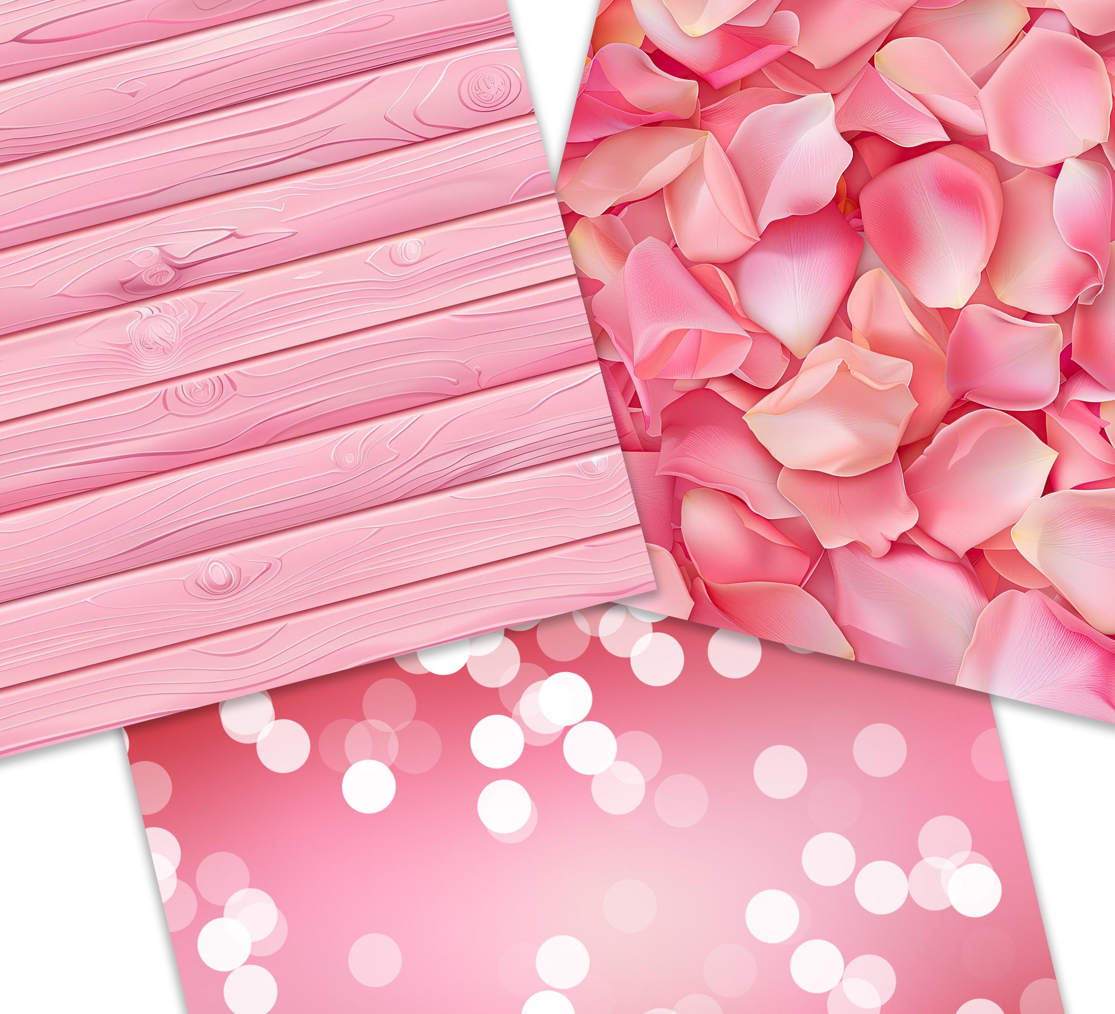 Valentine Digital Paper, Valentine Background Bundle, Valentine Texture ...