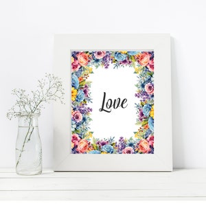 Colorful Flower Border Clipart, Watercolor Rainbow Flower Frame PNG ...