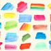 Watercolor Brush Stroke Clipart Bundle Watercolor Splash Clipart Png ...