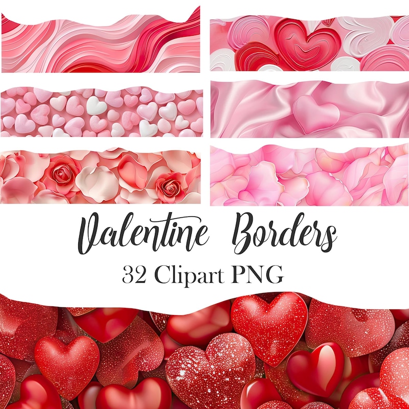 Valentines Borders - Etsy