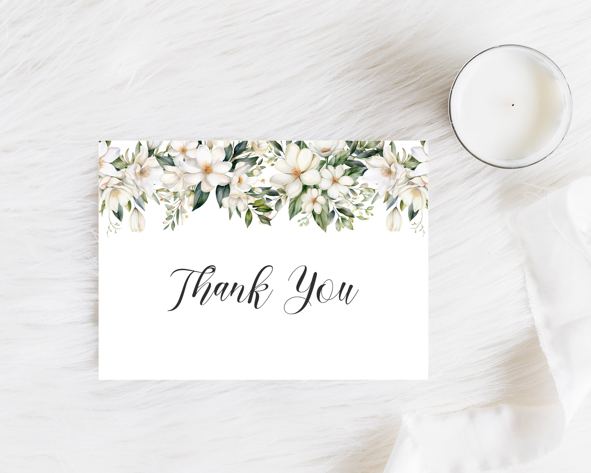 White Flower Border Clipart, Watercolor Floral Clipart Bundle, Wedding ...