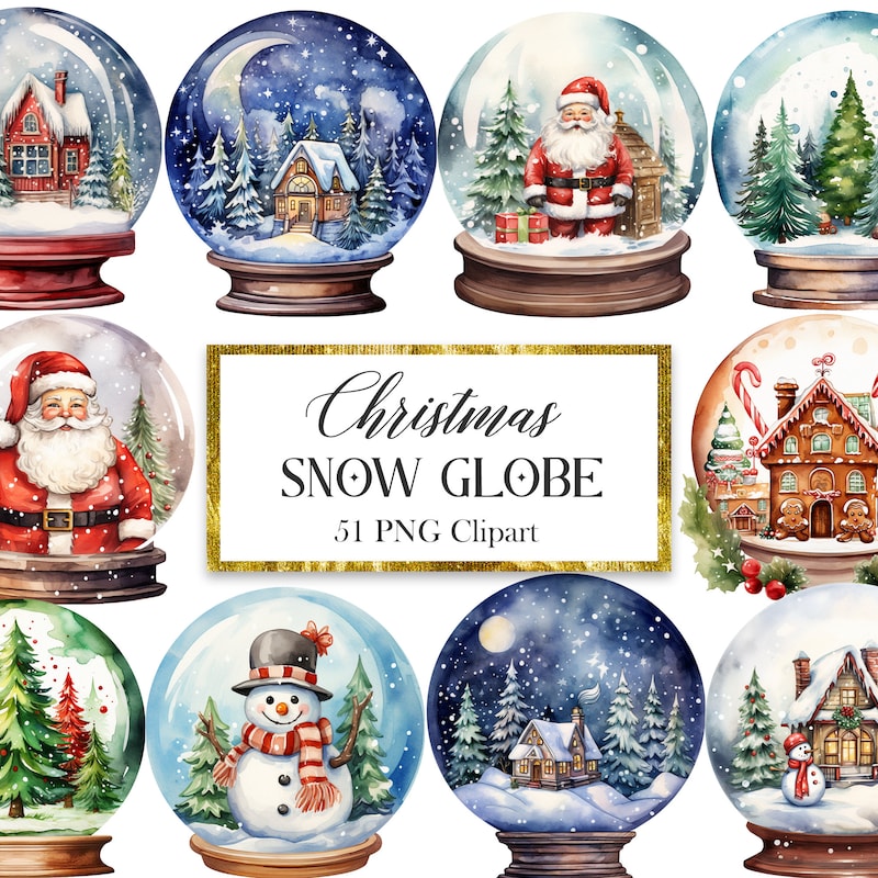 Snowman Snow Globes - Etsy