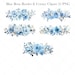 Blue Rose PNG, Watercolor Blue Rose Border Clipart, Rose Corner, Blue ...