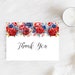 Blue Red Flower Border Clipart, Watercolor Flower PNG Bundle, Blue Red ...