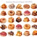 Autumn Dessert PNG, Watercolor Fall Dessert Clipart Bundle, Sweet ...