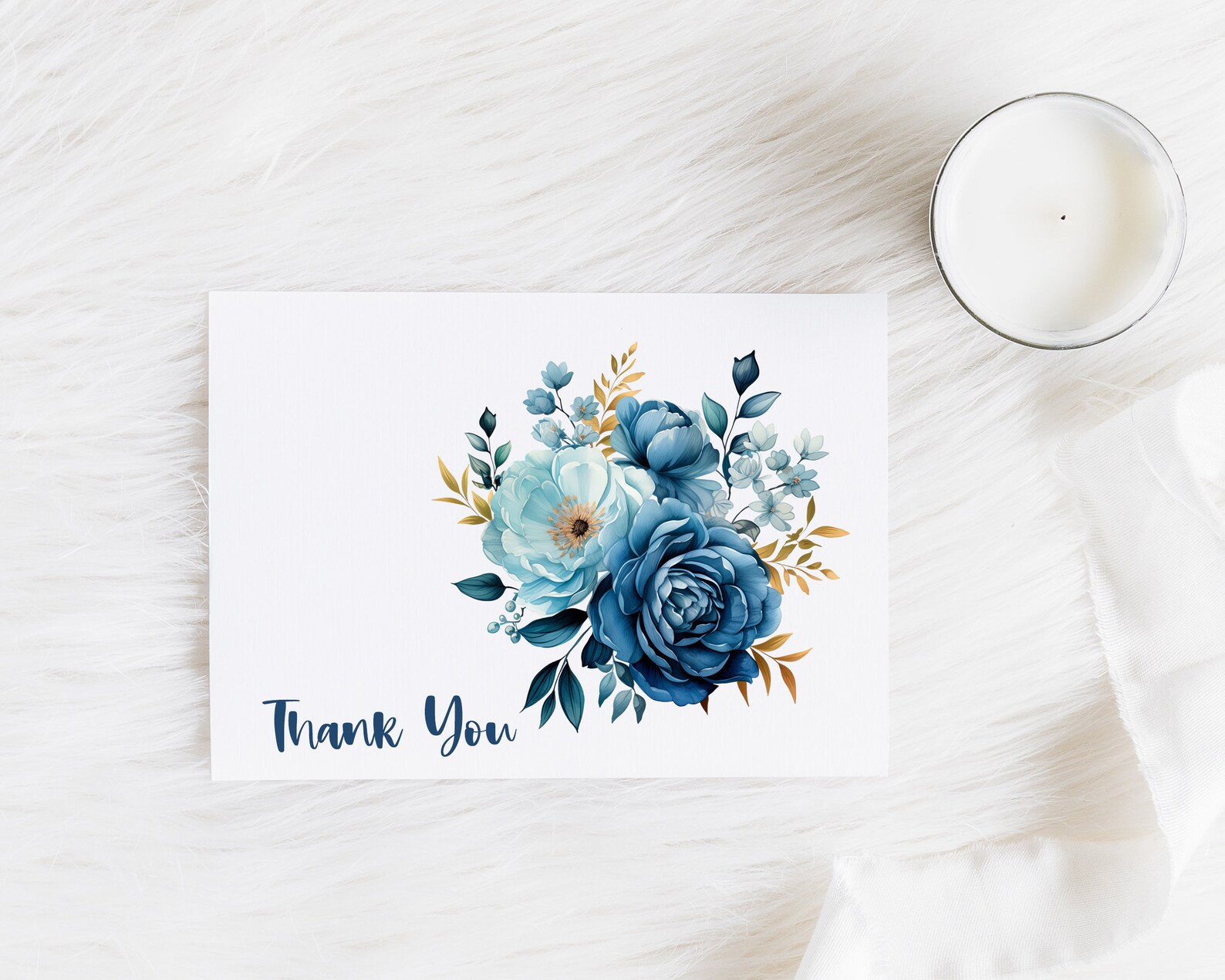 Teal Blue Flower PNG, Watercolor Blue Floral Clipart Bundle, Winter ...