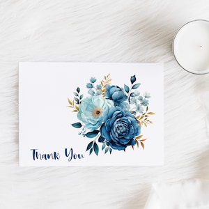 Teal Blue Flower PNG, Watercolor Blue Floral Clipart Bundle, Winter ...