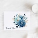 Teal Blue Flower PNG, Watercolor Blue Floral Clipart Bundle, Winter ...