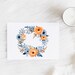Blue Orange Flower PNG, Watercolor Blue Floral Clipart Bundle, Wedding ...