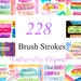 Watercolor Brush Stroke Clipart Bundle Watercolor Splash Clipart Png ...