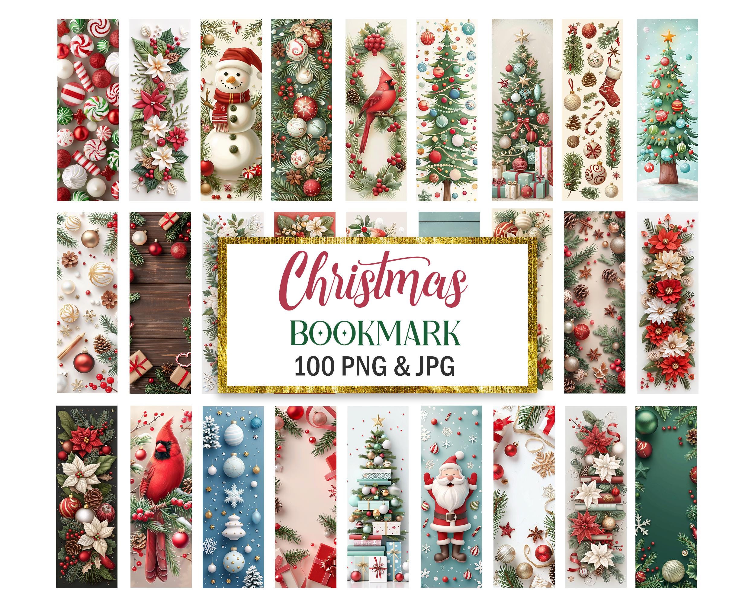 Christmas Bookmark PNG, Bookmark Sublimation, Digital Download - Etsy