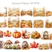 Autumn Clipart Bundle, Fall Clipart, Watercolor Autumn PNG, Wreath ...