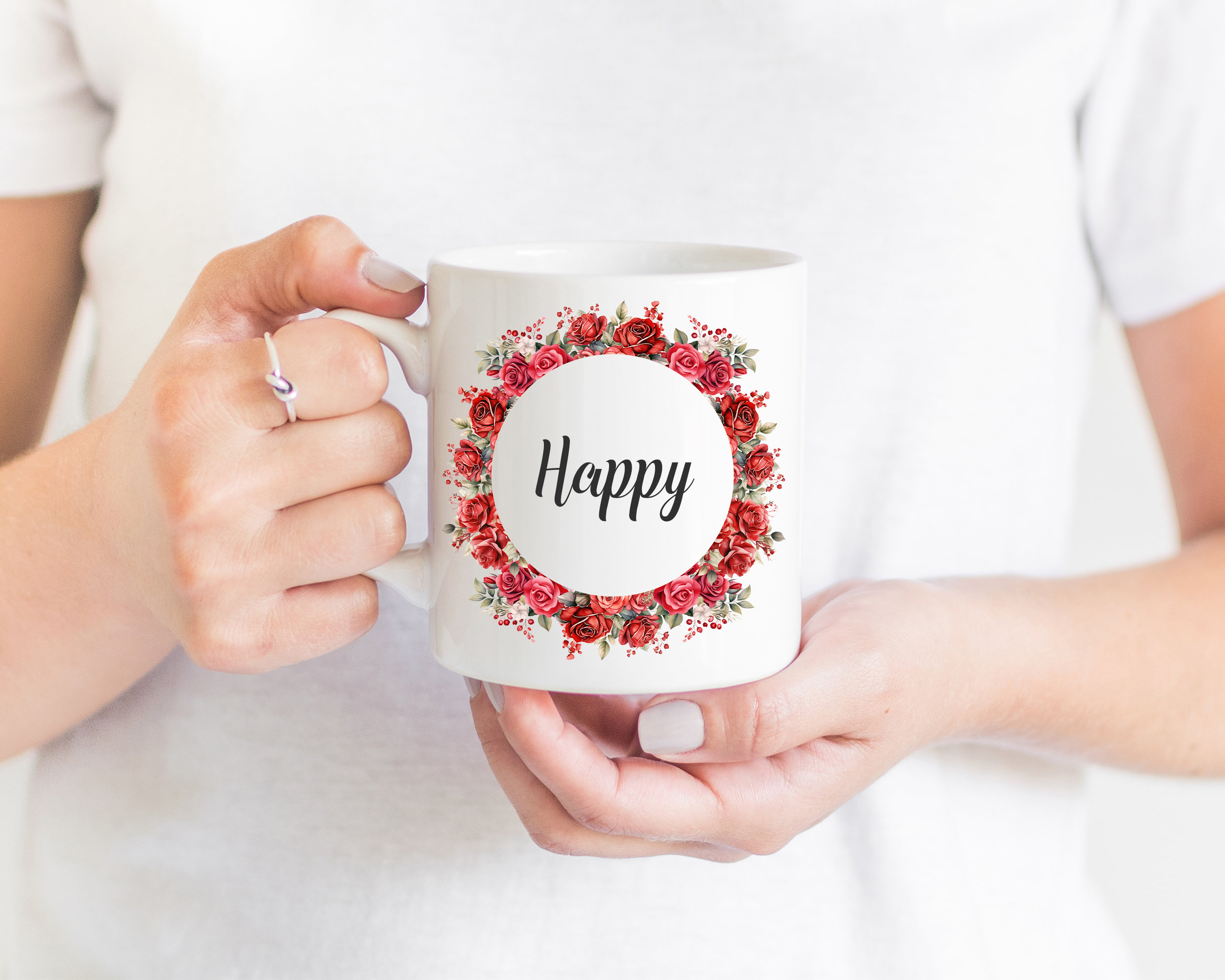 Red Rose Border Clipart, Watercolor Rose Border PNG Bundle, Flower ...