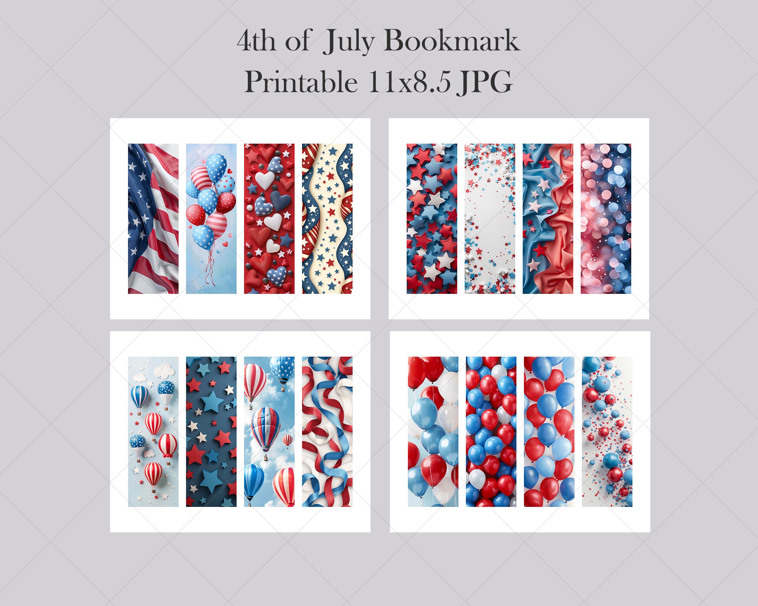 4th of July Bookmark PNG, Bookmark Sublimation, Digital Download - Etsy