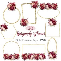 Rose Gold Diamond Frames Clipart, Antique Wedding Frames (PNG, Digital ...