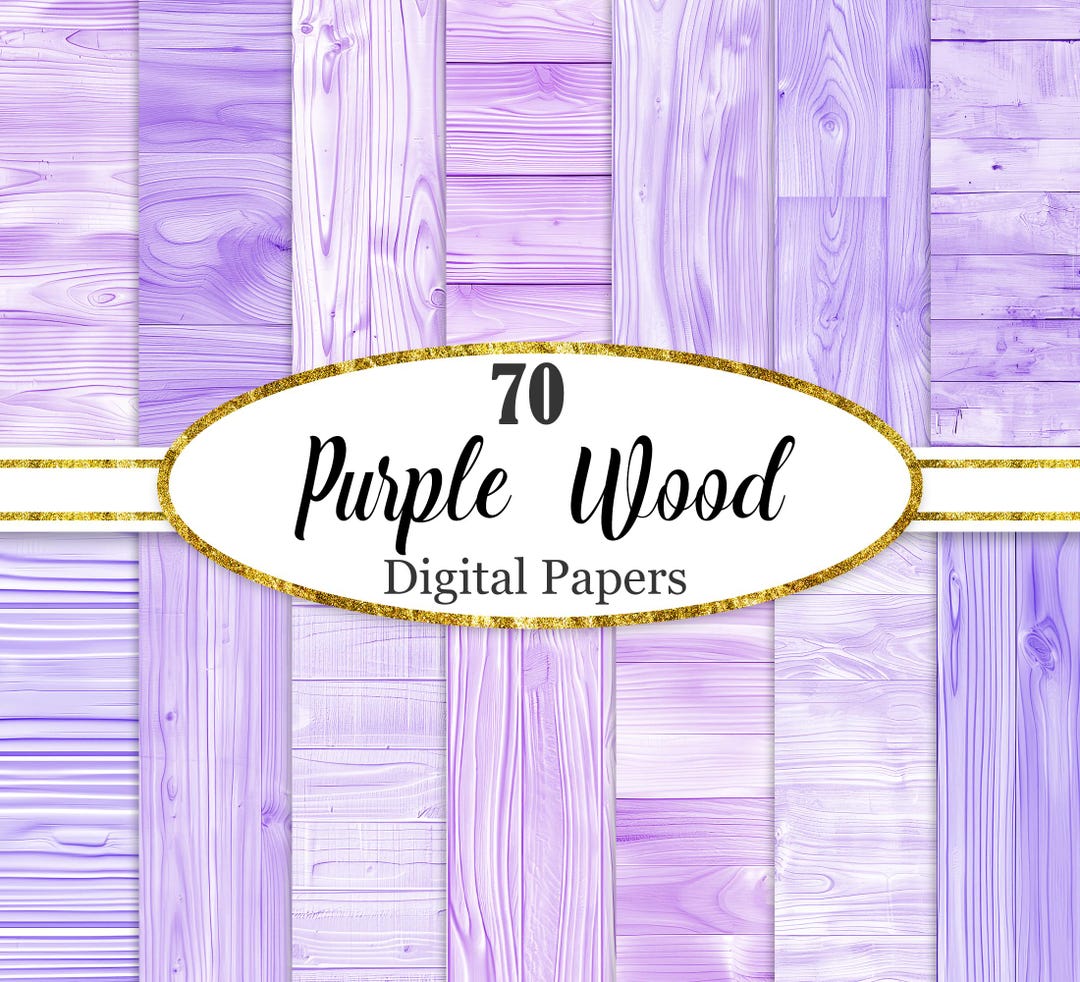 Purple Wood Digital Paper, Wood Background, Wood Texture, Scrapbook ...