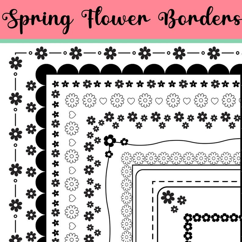 Border Clipart Bundle, Frame PNG, Christmas Border, Valentine, Autumn ...