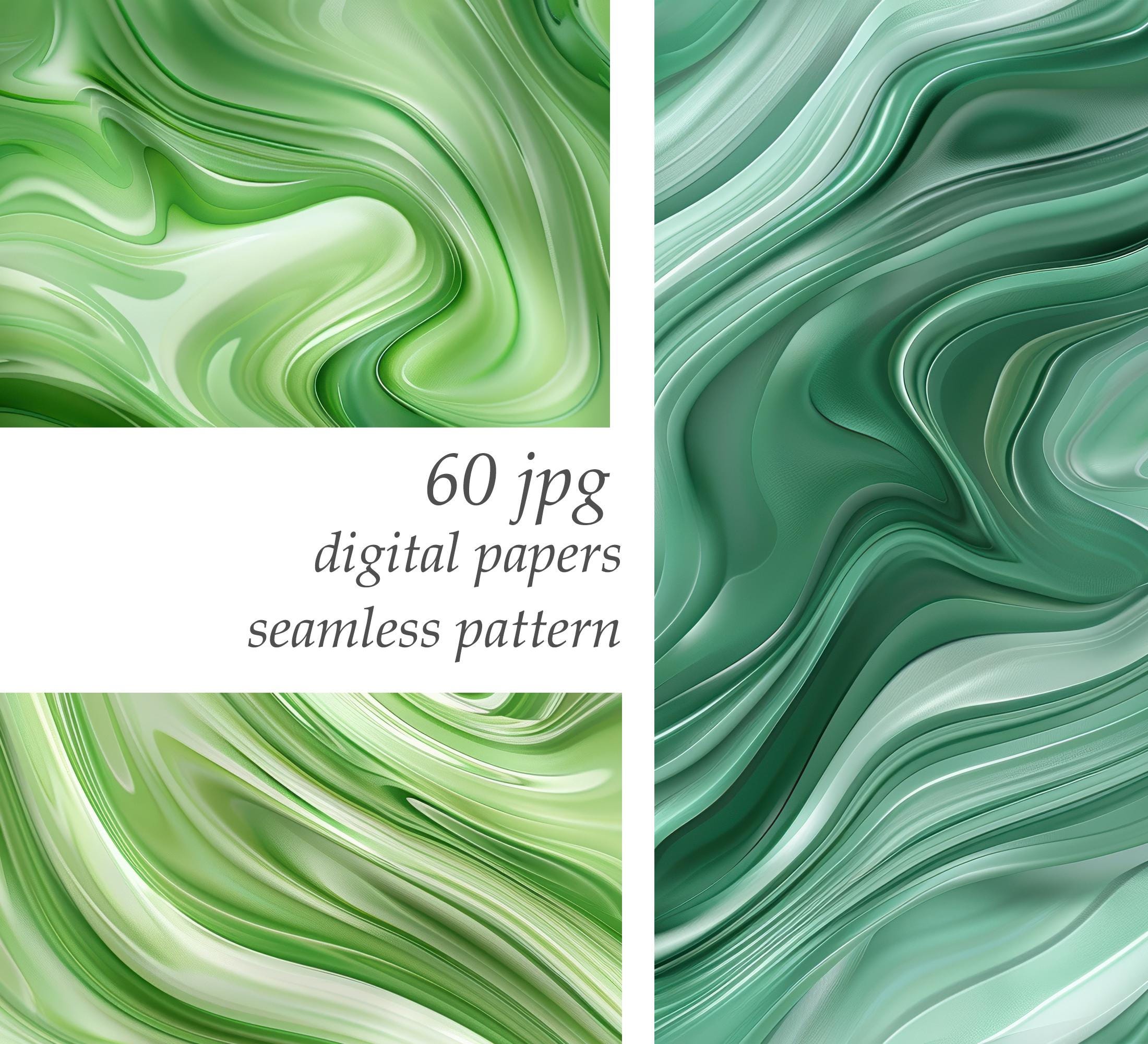 Green Marble Digital Paper, Marble Background, Green Texture, Scrapbook ...