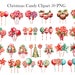 Christmas Candy Clipart, Watercolor Christmas Sweets, Candy Cane PNG ...