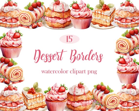 Borde De Postre Clipart Borde De Postre PNG Imágenes Y Dibujos Con