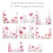 Pink Wildflower Clipart, Watercolor Floral Clipart Bundle, Flower ...