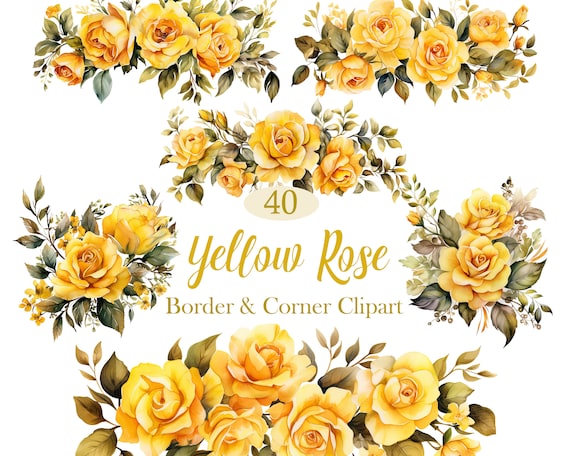 Yellow Flower Side Border