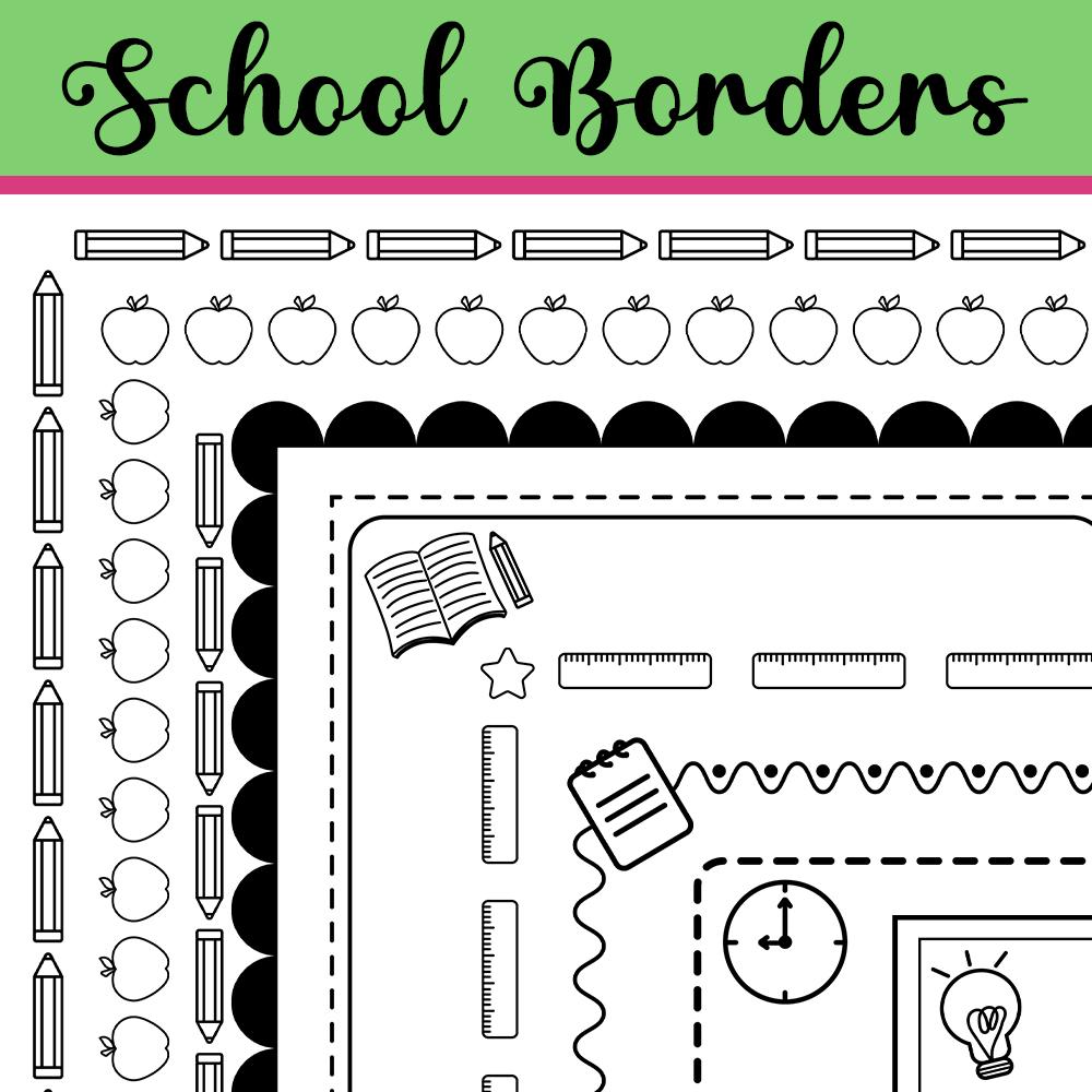 Border Clipart Bundle, Frame PNG, Christmas Border, Valentine, Autumn ...