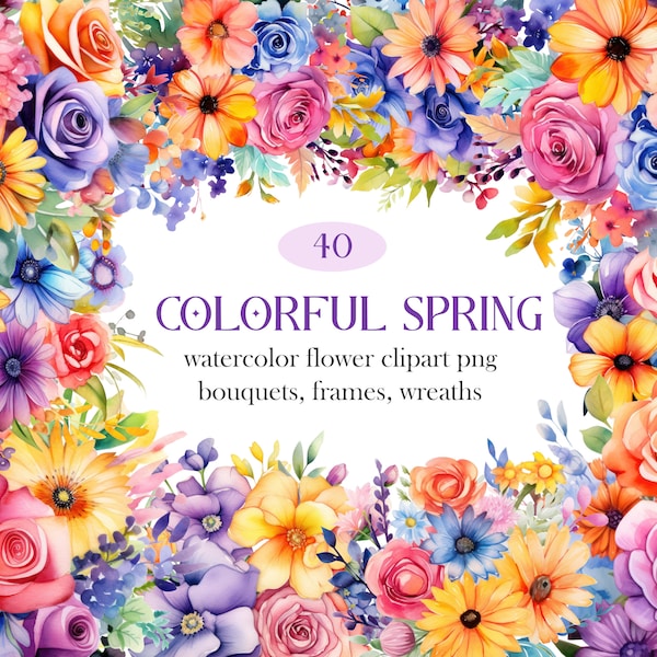 Rainbow Bouquet - Etsy