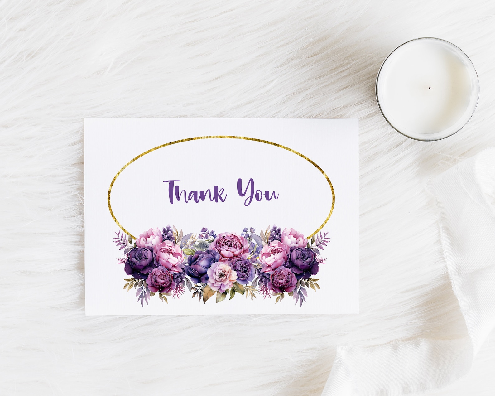 Purple Flower Frame PNG, Watercolor Purple Floral Gold Frame Clipart ...