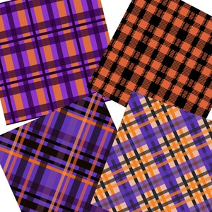 Plaid Digital Paper Pack, Gingham Background Bundle, Scrapbook Papers ...