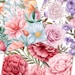 Spring Flower Digital Paper, Flower Background, Scrapbook Papers ...
