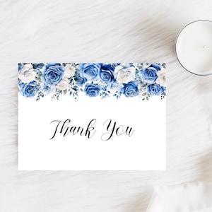 Blue Rose Border Clipart, Watercolor Flower Border PNG Bundle, Wedding ...