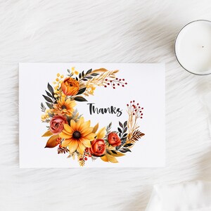 Fall Flower PNG, Watercolor Autumn Flower Clipart Bundle, Floral ...