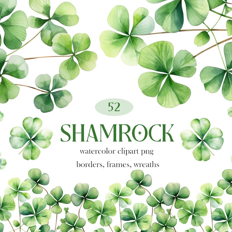 St Patricks Day Clipart Borders - Etsy