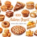 Autumn Dessert PNG, Watercolor Fall Dessert Clipart Bundle, Sweet ...