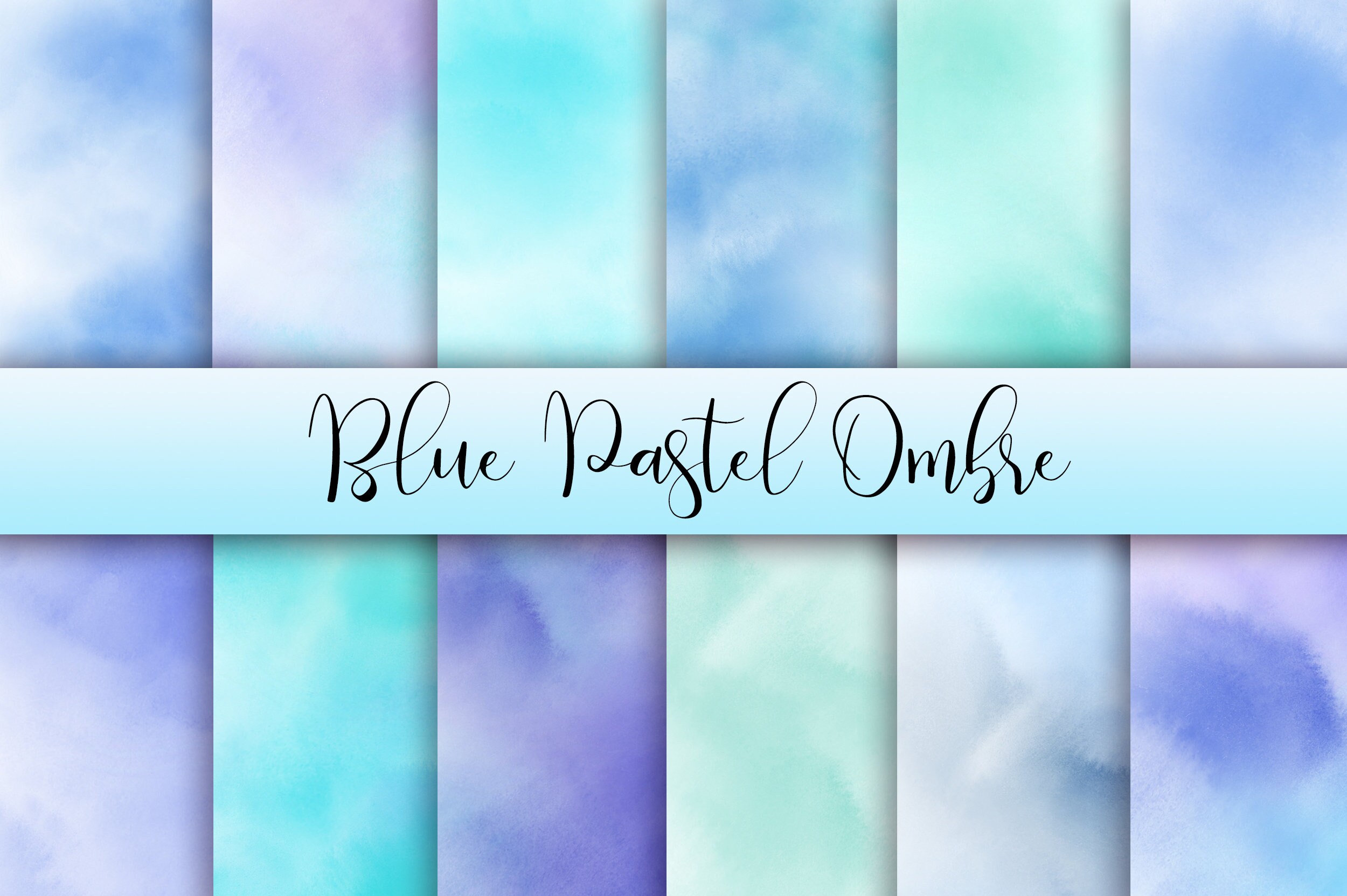 Watercolor Digital Paper Pack, Pastel Watercolor Background Bundle ...