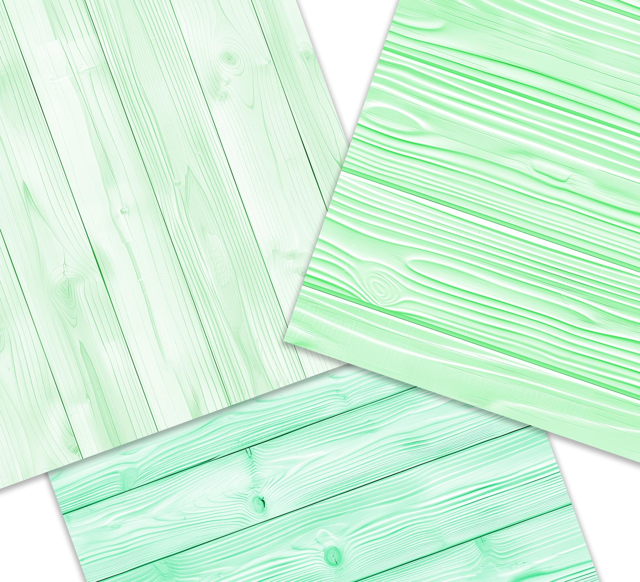 Green Wood Digital Paper, Wood Background, Wood Texture, Scrapbook ...