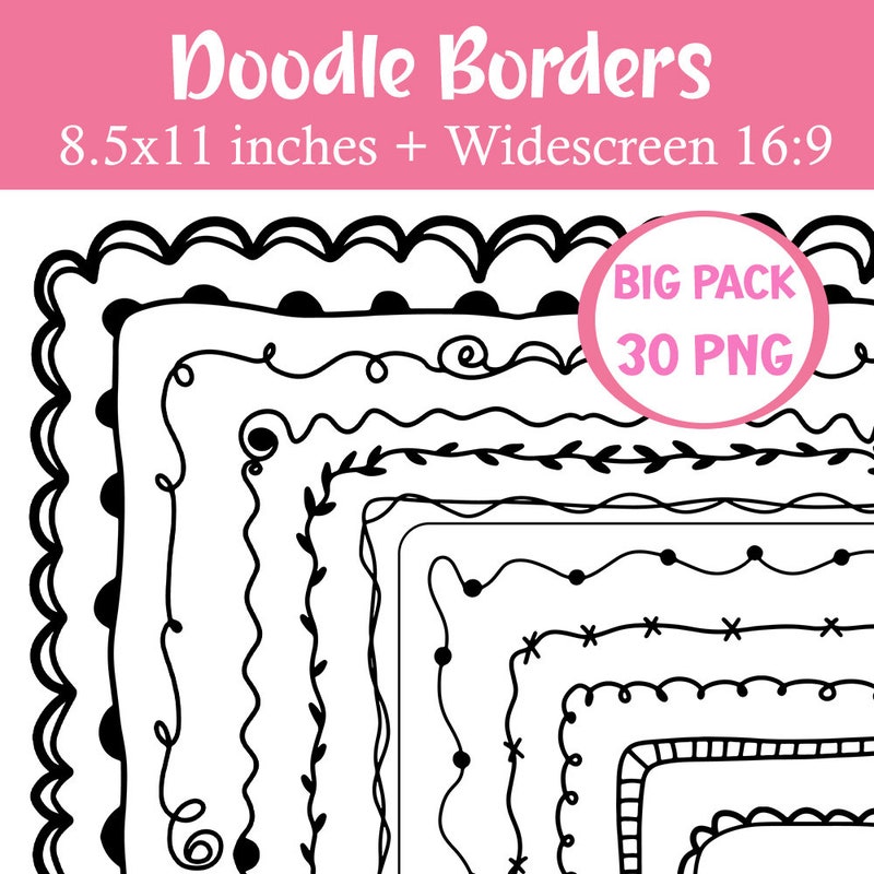 Doodle Border - Etsy